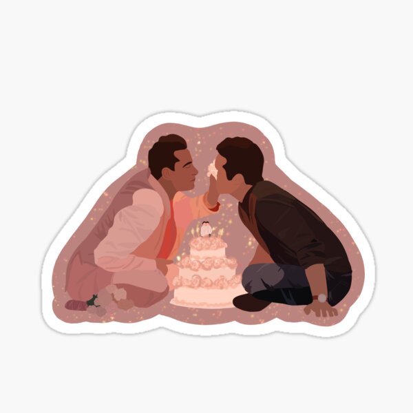 "Dan Levy and Noah Reid" Sticker for Sale by k-mae-harkins | Redbubble