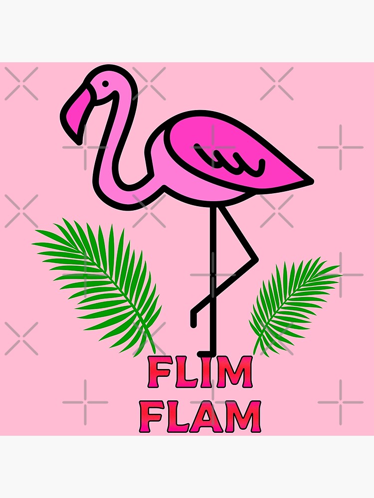 Poster « Flamant rose - Flim Flam », par ak3shay | Redbubble