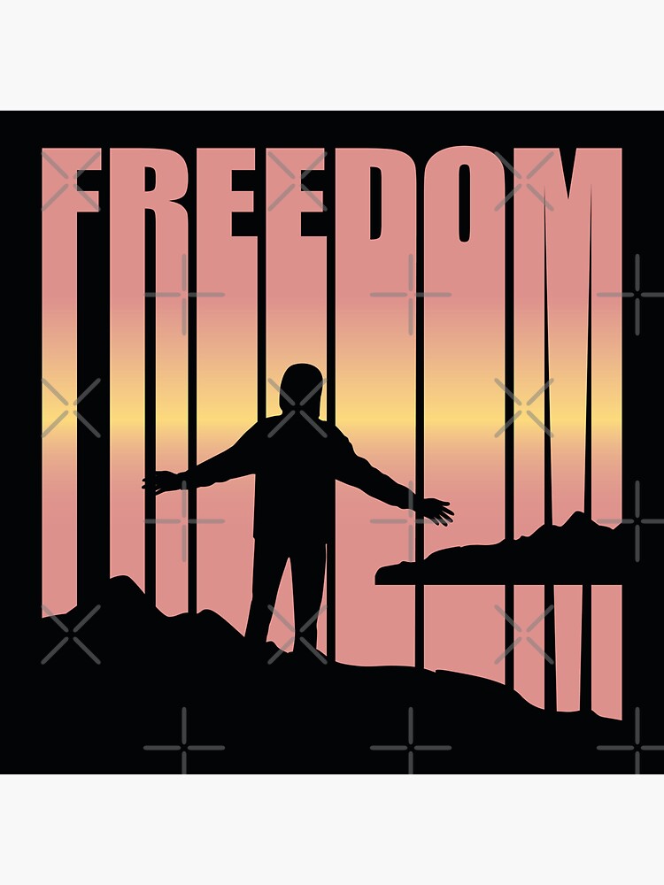 "Freedom. Concept: breath, freedom, travel, life, love." Sticker by ...
