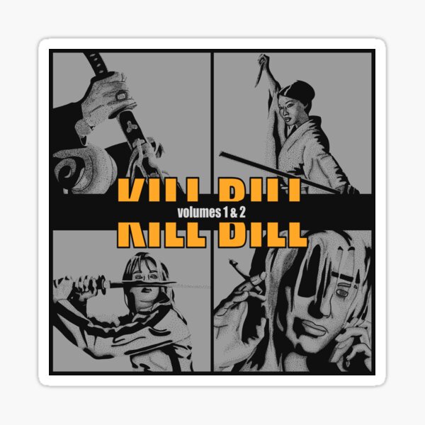"Kill Bill Panels (Mono) (with Title) (Kill Bill)" Sticker by ...