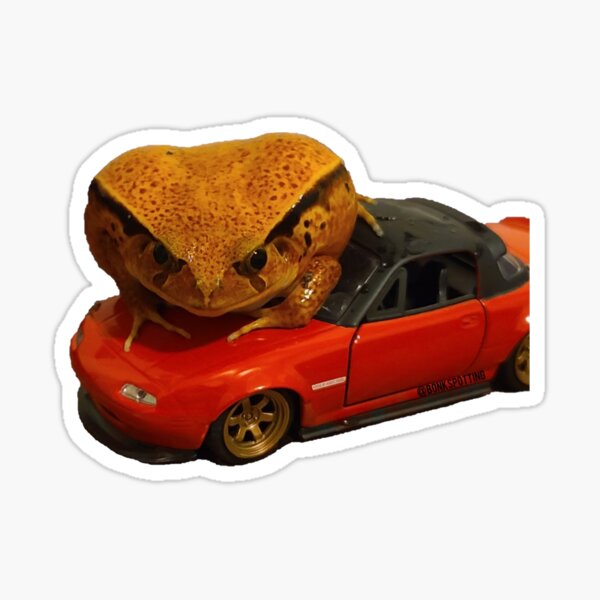 "Miata Bonk " Sticker for Sale by SmolSadPotato1 | Redbubble