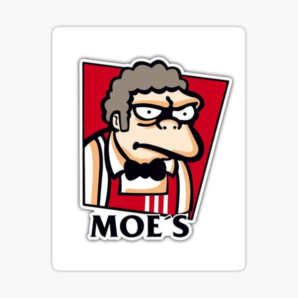 "Moe's" Sticker for Sale by Alpha-Digital | Redbubble
