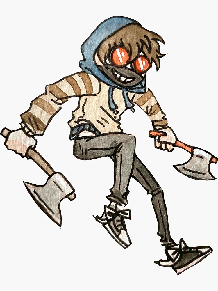 "Ticci Toby" Sticker for Sale by stressed-pigeon | Redbubble