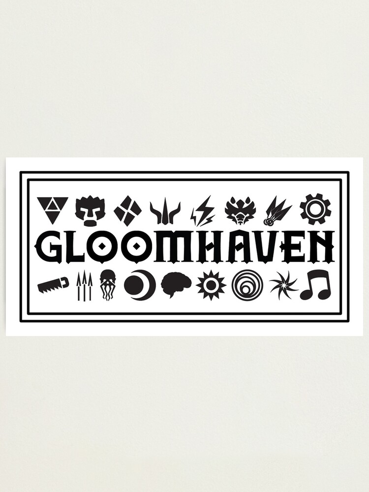 "GLOOMHAVEN - Character Symbols" Photographic Print by JBaldree | Redbubble