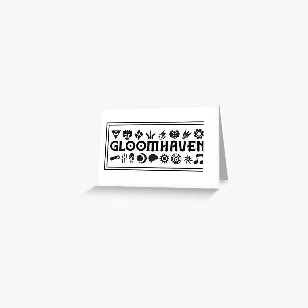 "GLOOMHAVEN - Character Symbols" Greeting Card for Sale by JBaldree ...