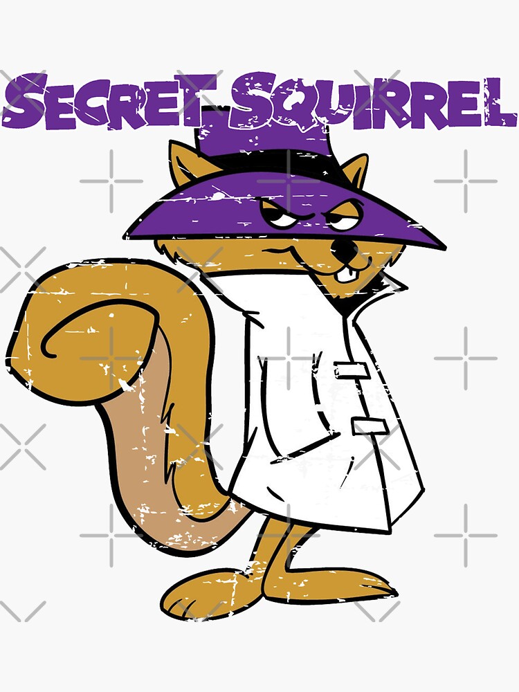 "Secret Squirrel " Sticker for Sale by jungturx | Redbubble