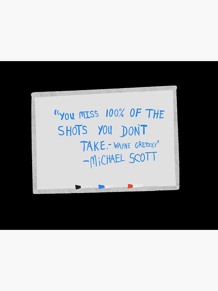 "The Office - Michael Scott Wayne Gretzky Quote" Art Print by Fynno ...