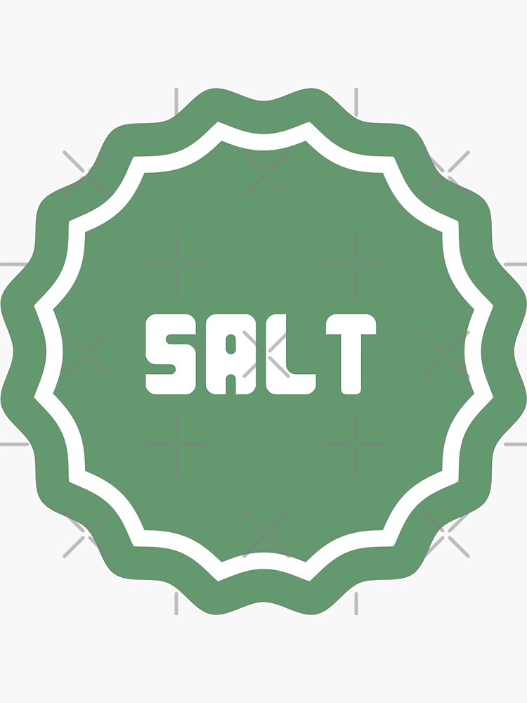 "Jar Label Green Salt" Sticker for Sale by yurahbom | Redbubble