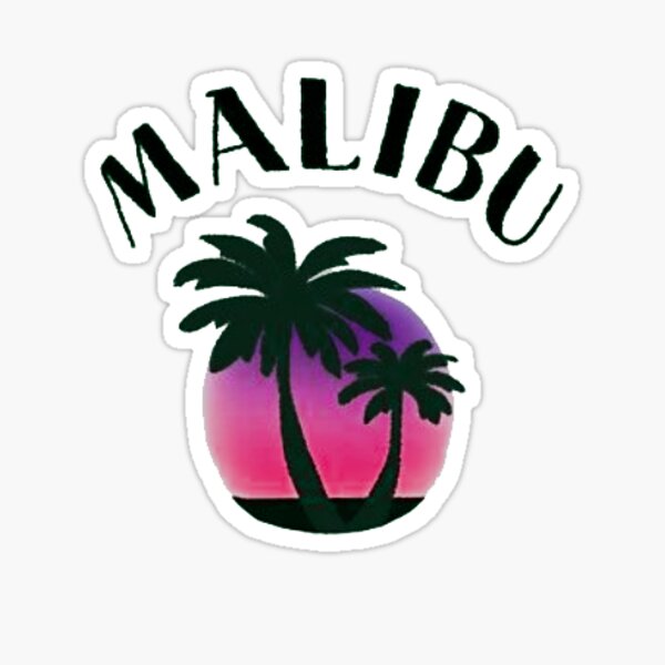 "Malibu" Sticker for Sale by amesoeur | Redbubble