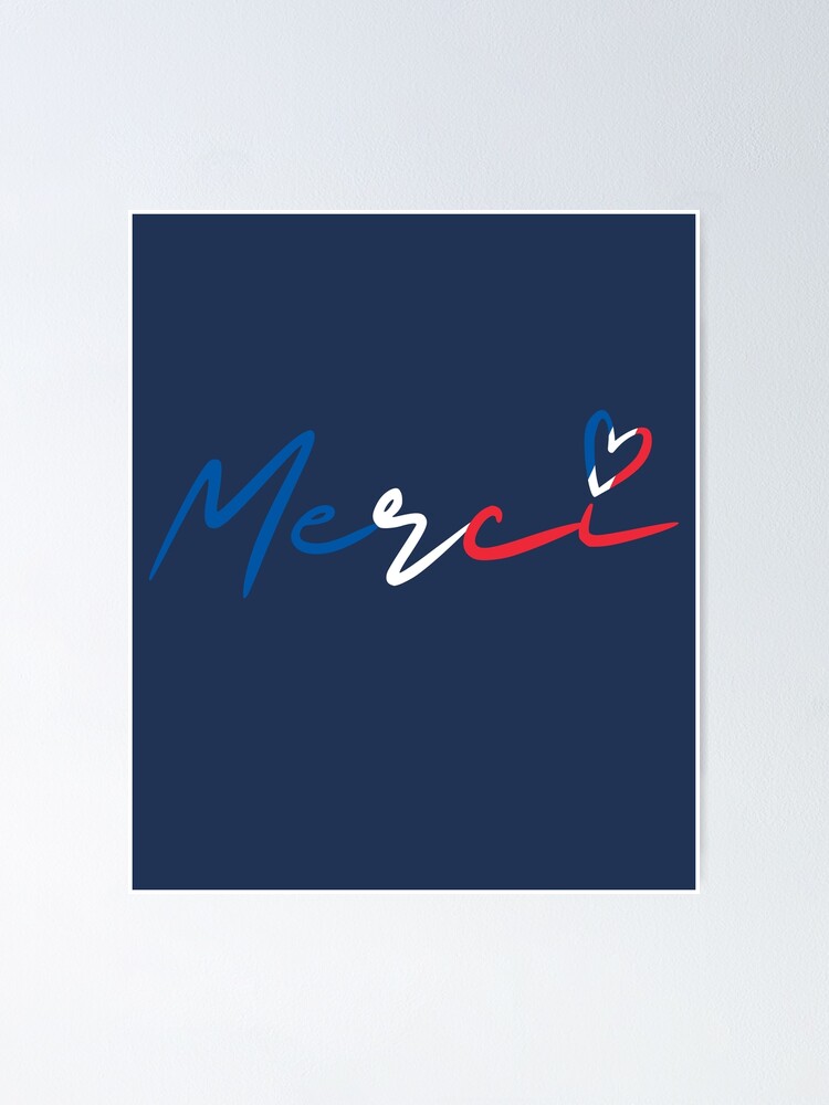 "Merci" Poster by Koi-Art | Redbubble