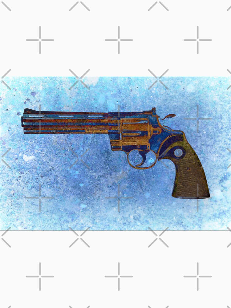 "Colt Python 357 Mag On Blue Background." T-shirt for Sale by ...