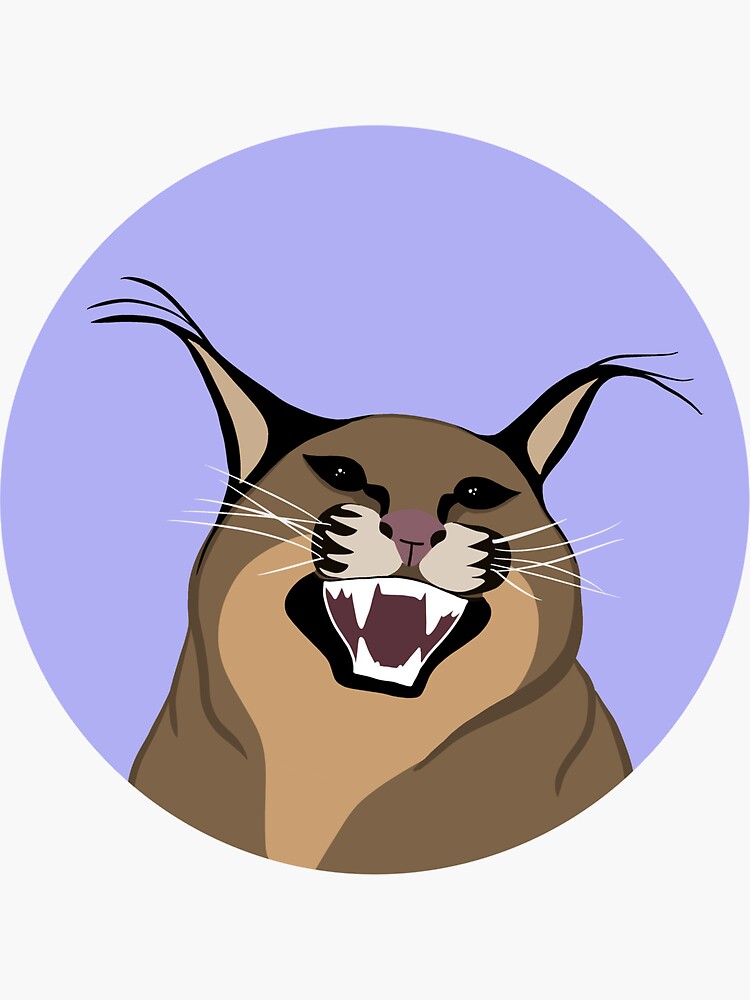 "Big Floppa" Sticker by planet-kate | Redbubble