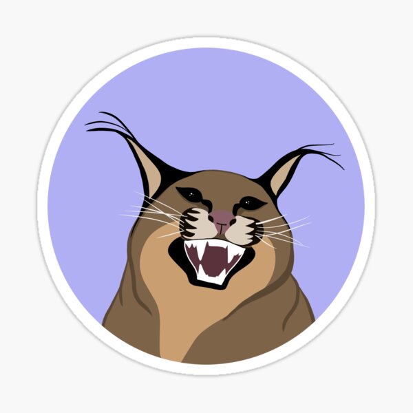 "Big Floppa" Sticker by planet-kate | Redbubble