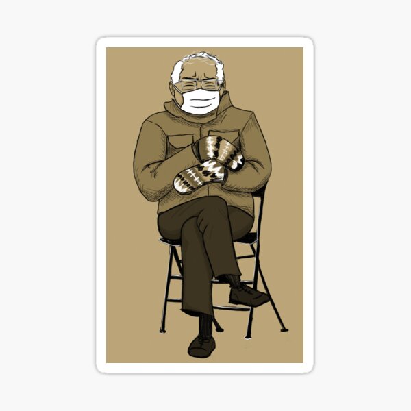 "Bernie" Sticker by brigidbaier | Redbubble