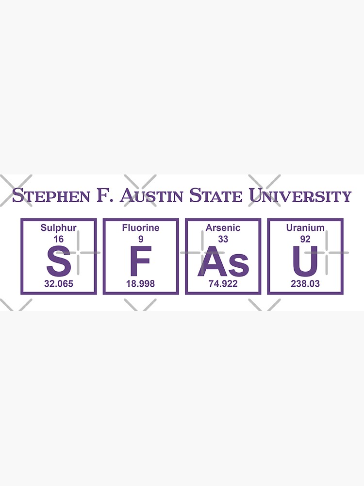 "sfa periodic table" Sticker for Sale by jacob-conner | Redbubble
