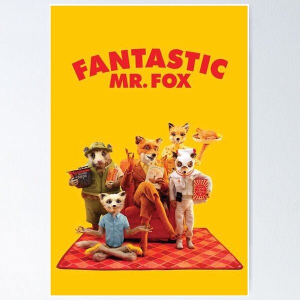 "Fantastic Mr Fox Family" Poster for Sale by duaneedwards | Redbubble