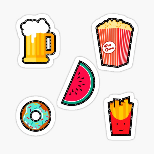 "FOOD PACK" Sticker by sanchidora26 | Redbubble