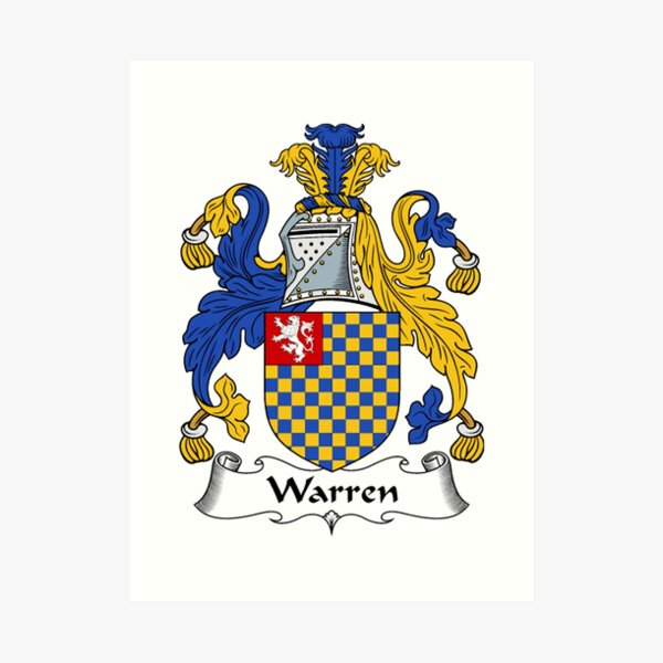 "Warren Coat of Arms / Warren Family Crest" Art Print for Sale by ...