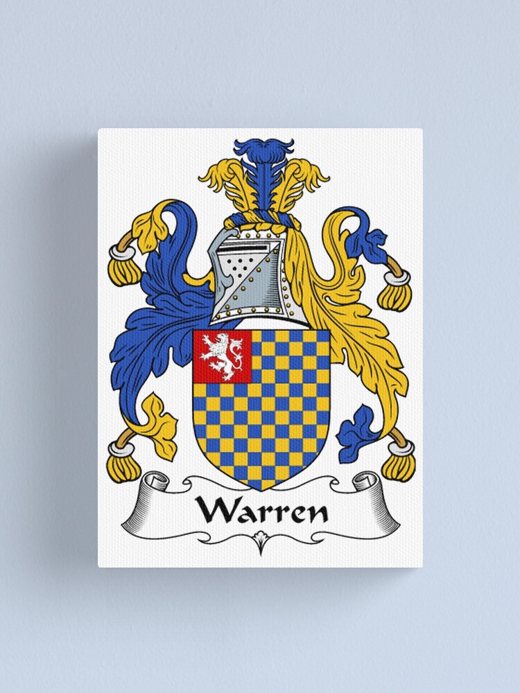 "Warren Coat of Arms / Warren Family Crest" Canvas Print for Sale by ...