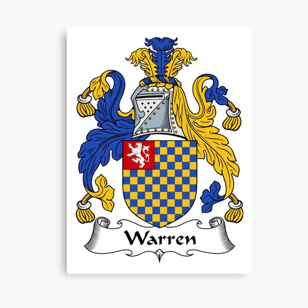 "Warren Coat of Arms / Warren Family Crest" Canvas Print for Sale by ...