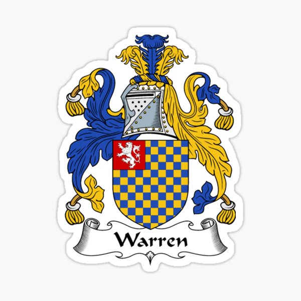 "Warren Coat of Arms / Warren Family Crest" Sticker for Sale by ...