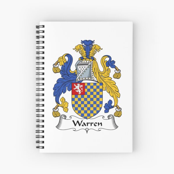 "Warren Coat of Arms / Warren Family Crest" Spiral Notebook for Sale by ...