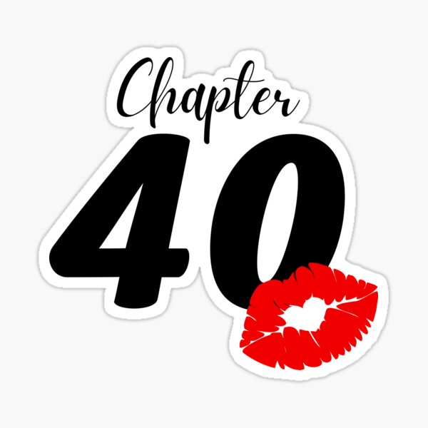 "40th birthday" Sticker for Sale by DIDAKU | Redbubble