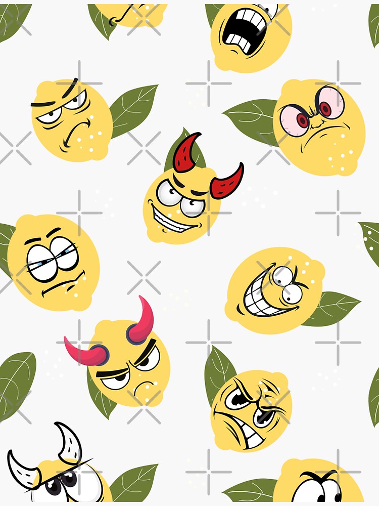 "Lemon demon" Sticker for Sale by Helynord | Redbubble
