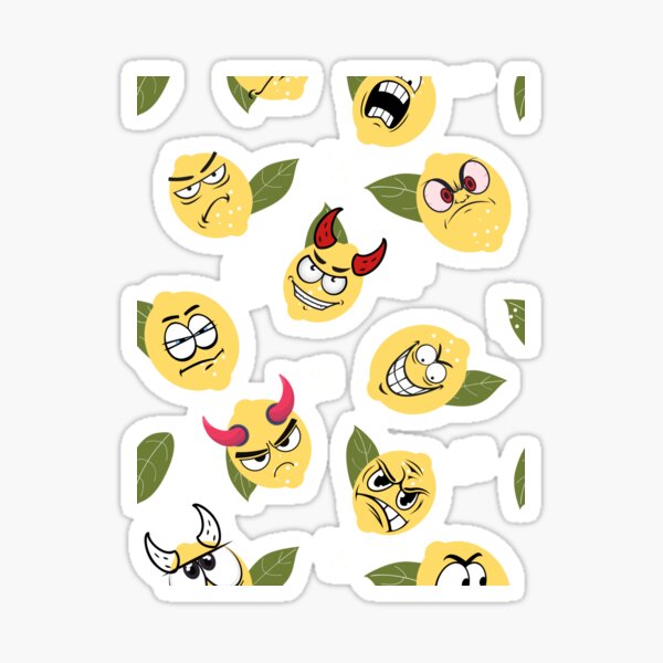 "Lemon demon" Sticker for Sale by Helynord | Redbubble