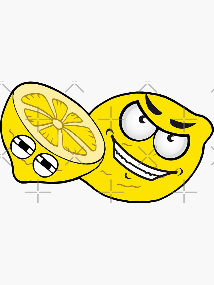 "Lemon demon" Sticker by Helynord | Redbubble