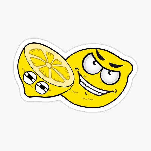 "Lemon demon" Sticker by Helynord | Redbubble