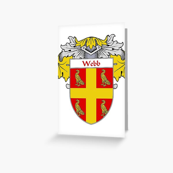 "Webb Coat of Arms / Webb Family Crest" Greeting Card for Sale by ...