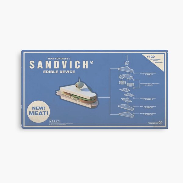 "Team Fortress 2 Sandvich Poster" Canvas Print for Sale by nern9 ...