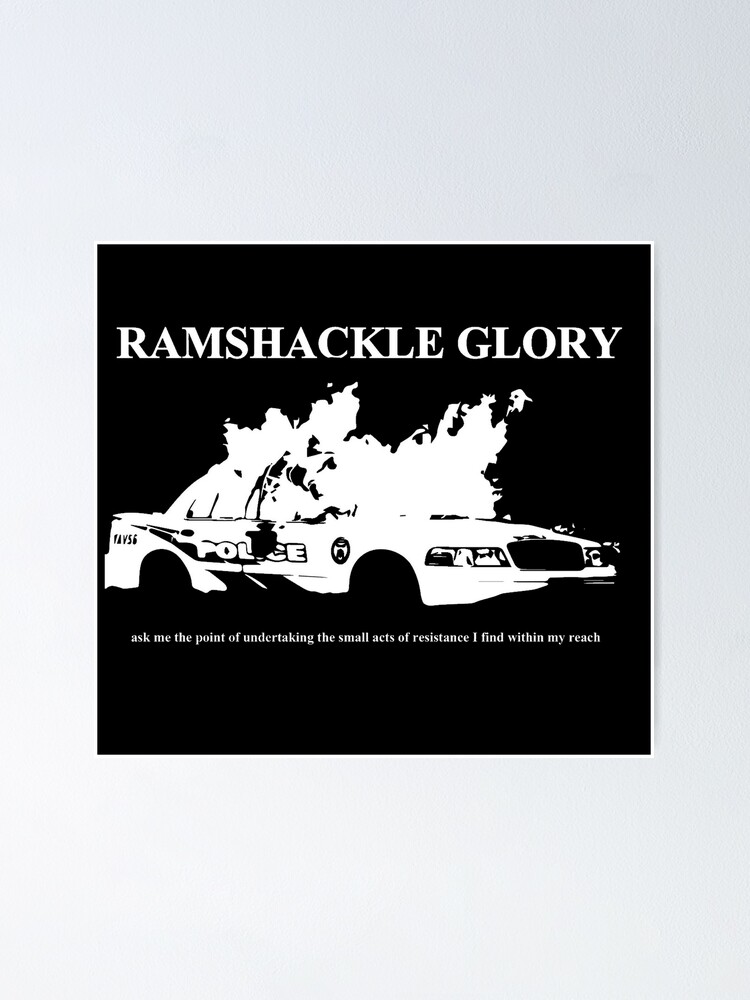 "Ramshackle glory police car" Poster for Sale by Henderson702 | Redbubble