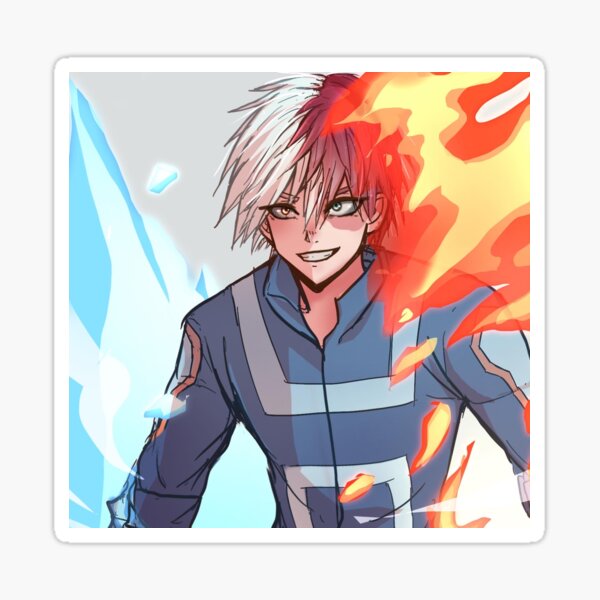 "Todoroki Shouto - Boku no Hero Academia" Sticker for Sale by Kouanto ...