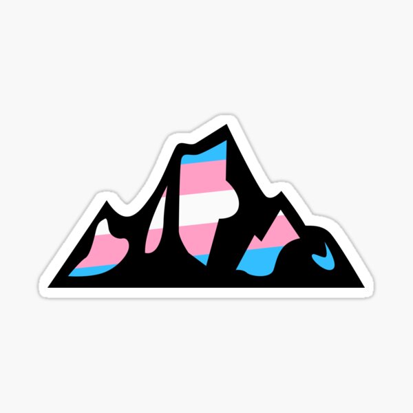 "Transgender Flag Trans Pride Flag Mountain" Sticker for Sale by ...