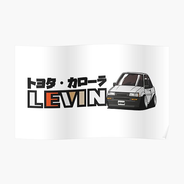 "AE86 Levin Chibi" Poster by artbyshine | Redbubble