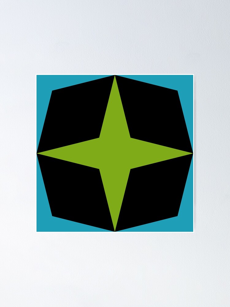 "Geometric Pattern: Diamond Star: Parkside" Poster by redwolfoz | Redbubble