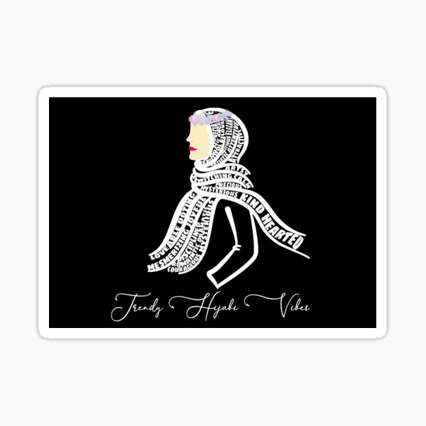 "Trendy word art" Sticker for Sale by innocentstyle | Redbubble