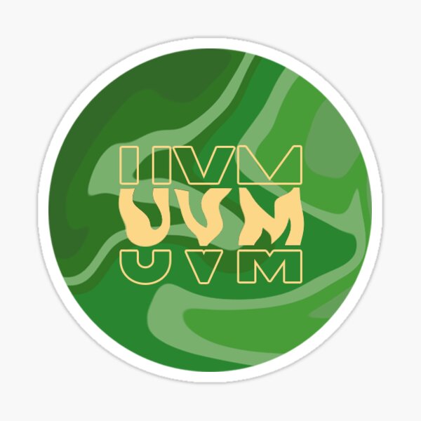 "Chaotic UVM" Sticker by pantherkingdom | Redbubble