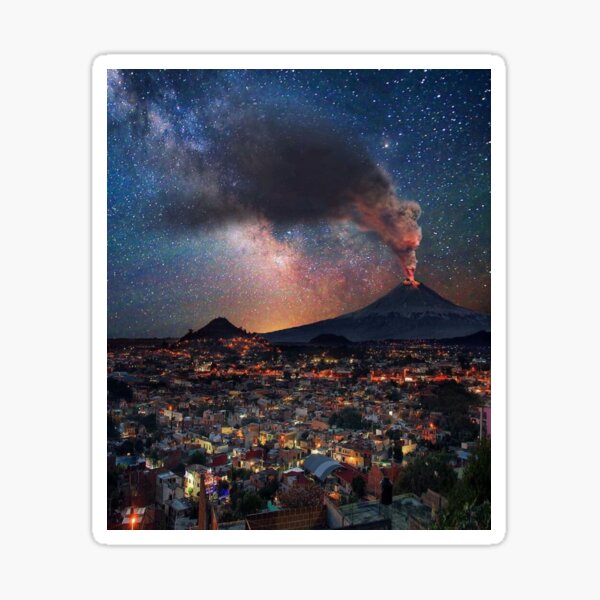 "Volcano Eruption" Sticker for Sale by Funplanet21 | Redbubble