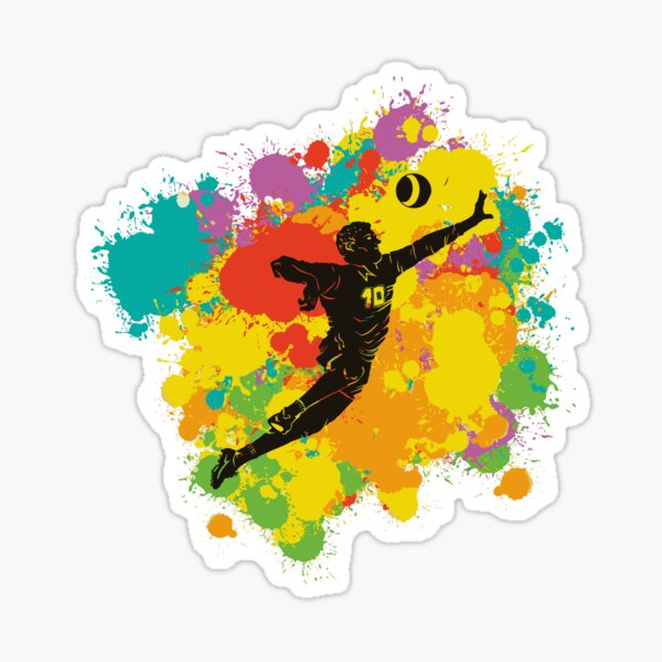 "FISTBALL COLOR SPLASHES" Sticker by visual-stereo | Redbubble