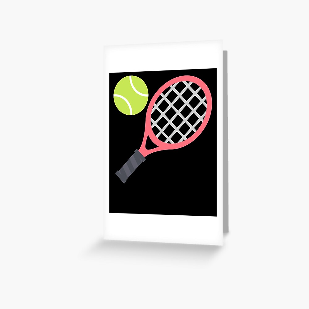 "Tennis Racquet and Ball Gift for Tennis fan" Greeting Card for Sale by ...