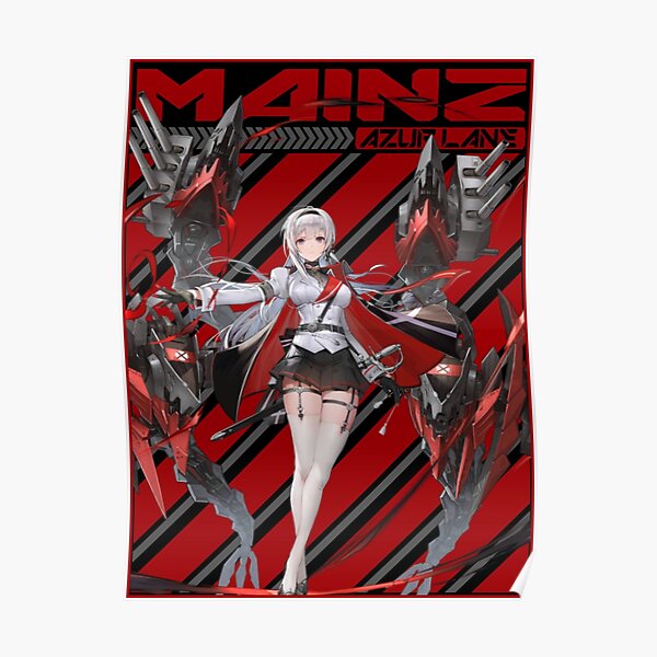 "AZUR LANE MAINZ" Poster von VotreVPX | Redbubble