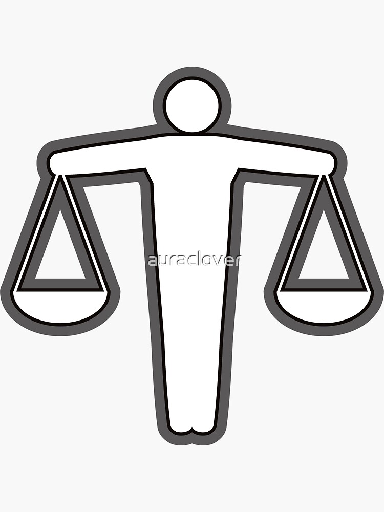 "BALANCE" Sticker for Sale by auraclover | Redbubble