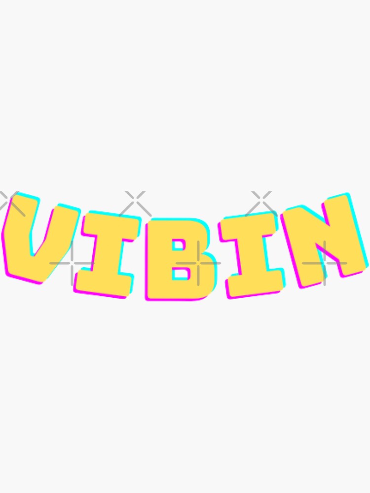 "Vibin" Sticker for Sale by noncuro | Redbubble