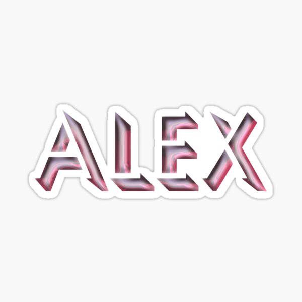 "Alex" Sticker by Melmel9 | Redbubble