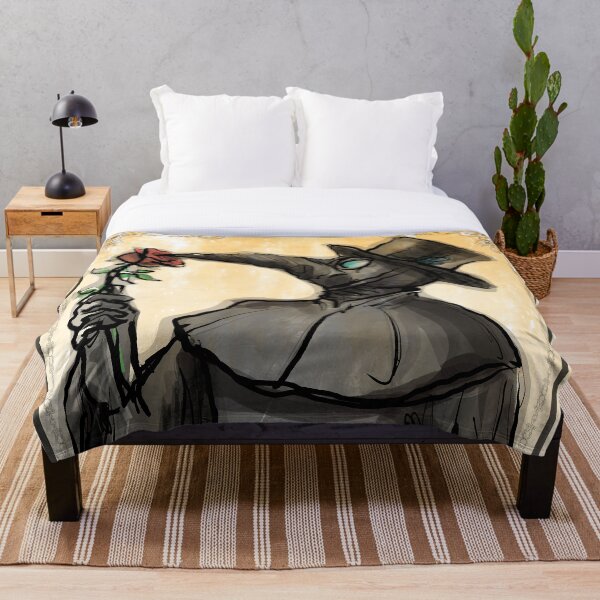 "Stop and Smell the Roses" Throw Blanket by i4ni-studio | Redbubble