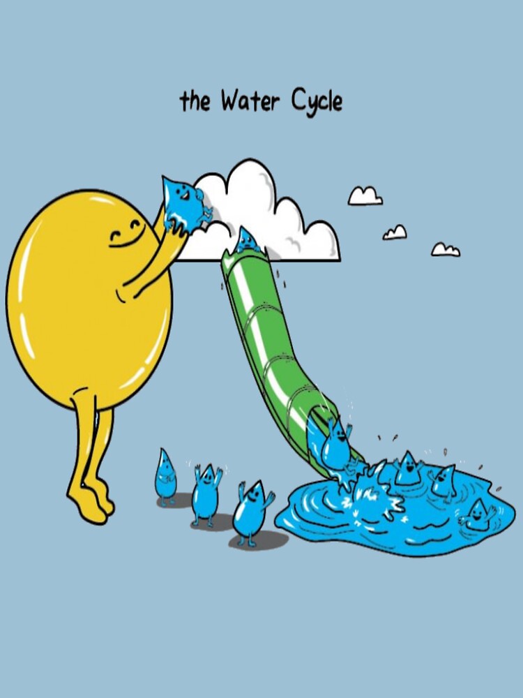 "Cute Water Cycle" T-shirt for Sale by HybridWhale | Redbubble | water ...