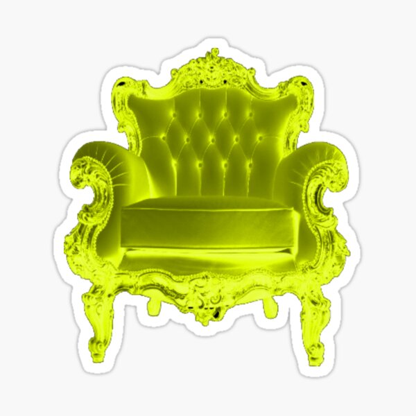 "Bright ornate chair" Sticker by AMLozano9 | Redbubble